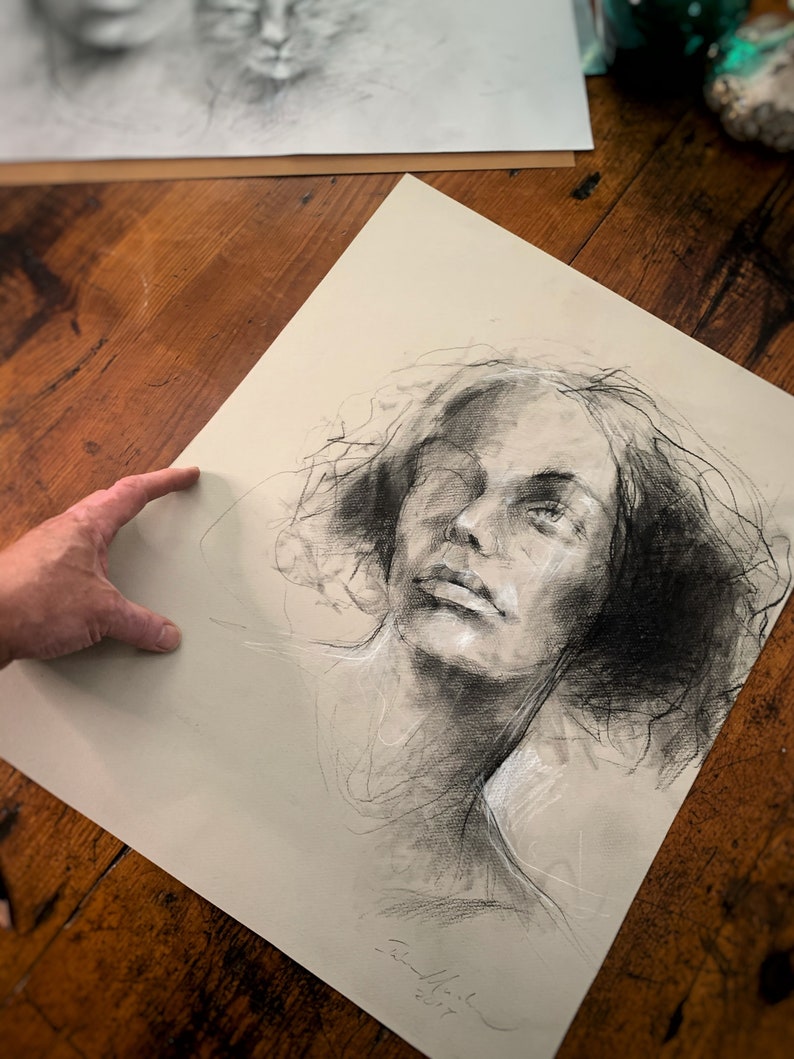 Charcoal Drawing, Original Artwork by Jake Muirhead. - Etsy