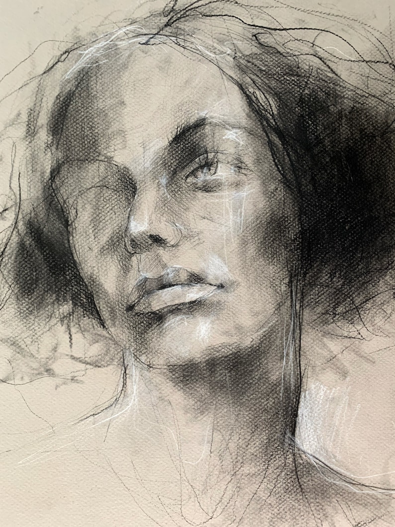 Charcoal Drawing, Original Artwork by Jake Muirhead. - Etsy