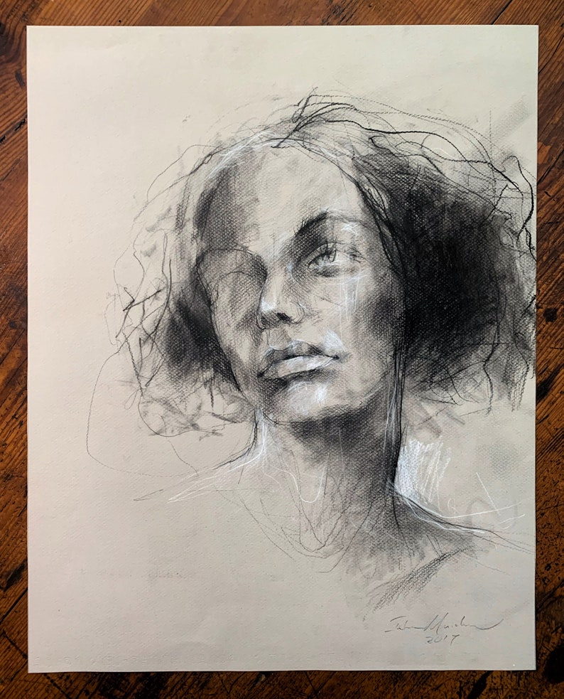 Charcoal Drawing, Original Artwork by Jake Muirhead. - Etsy