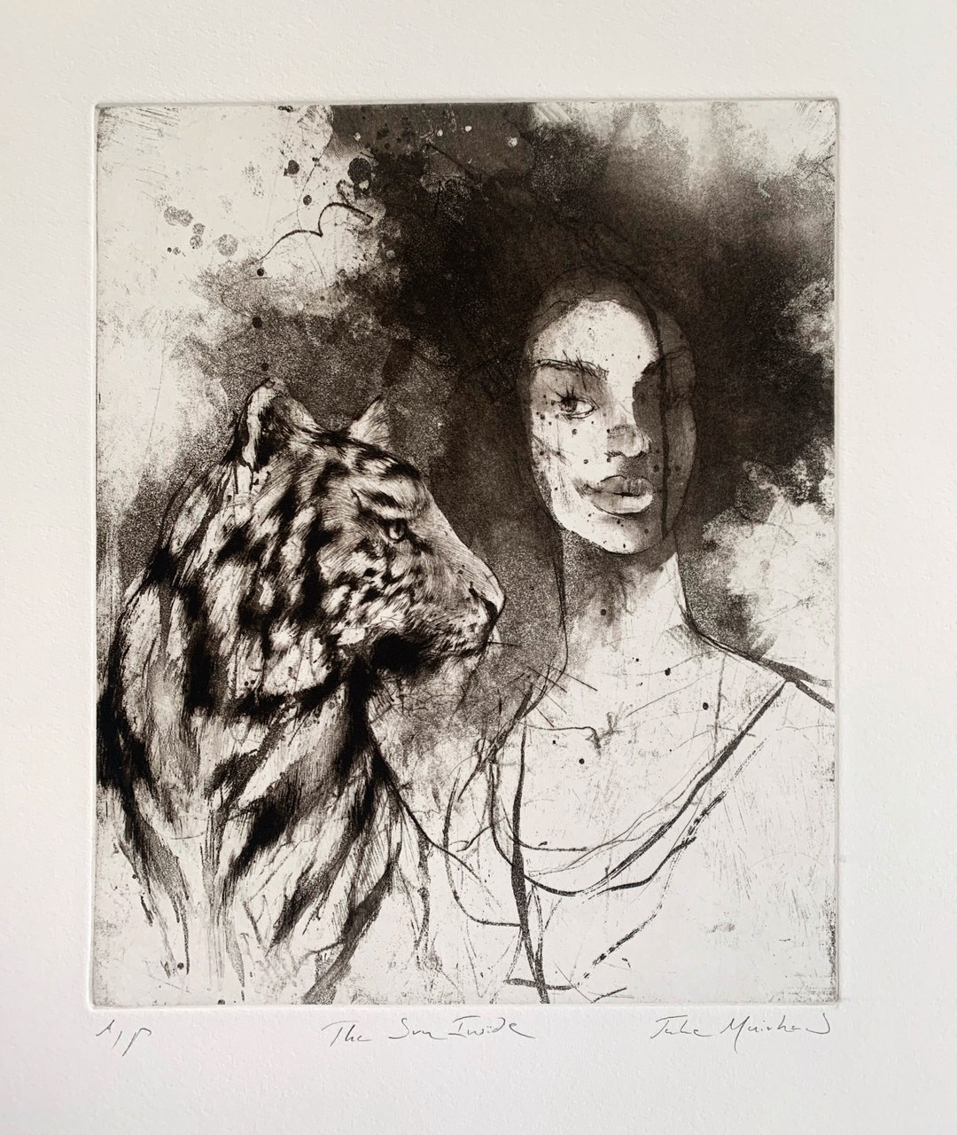 Original Etching, Fine Art Print, Intaglio by Jake Muirhead. the Sun ...