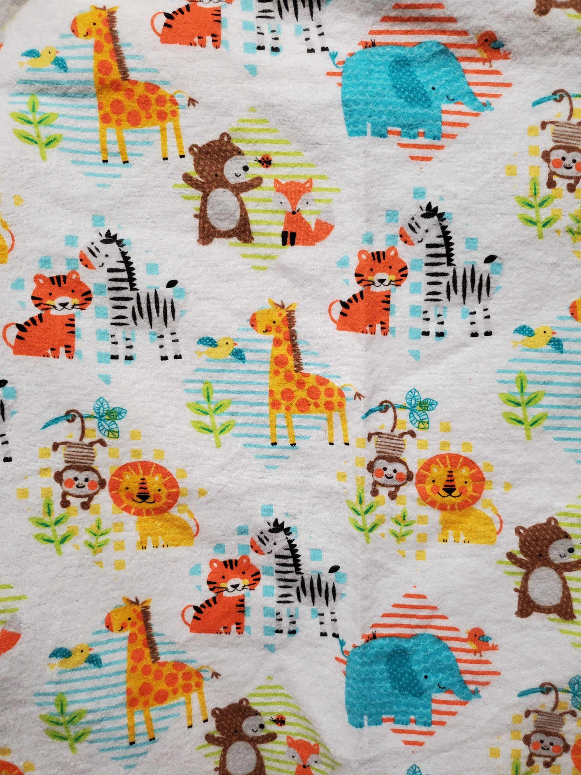 Zoo Animal Receiving Blanket / Zoo Baby Blanket / Zoo Swaddle / Animal ...