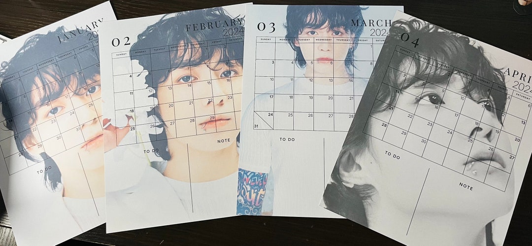BTS Jungkook 2024 Monthly Planner all Months Included - Etsy