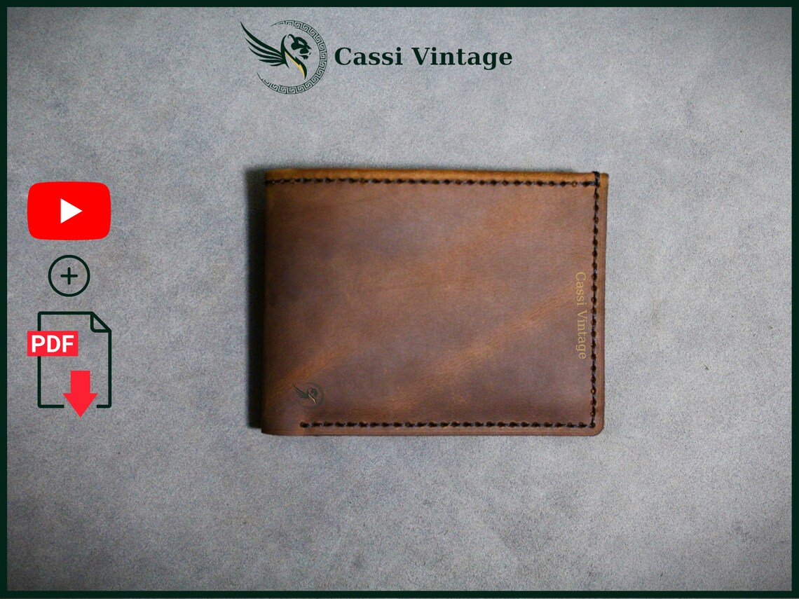 Leather Bifold Wallet Pattern PDF Leather DIY PDF Download - Etsy