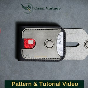 Modern Card Wallet Pattern PDF, Leather DIY, PDF Download, Leather ...