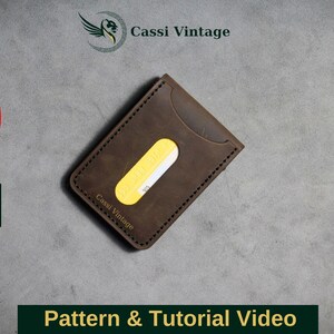 Leather Card Wallet Pattern PDF, Leather DIY, PDF Download, Leather ...