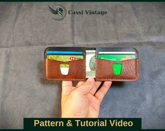 Leather Card Wallet Pattern PDF, Leather DIY, PDF Download, Leather ...