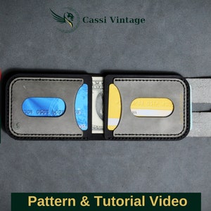 Modern Card Wallet Pattern PDF, Leather DIY, PDF Download, Leather ...