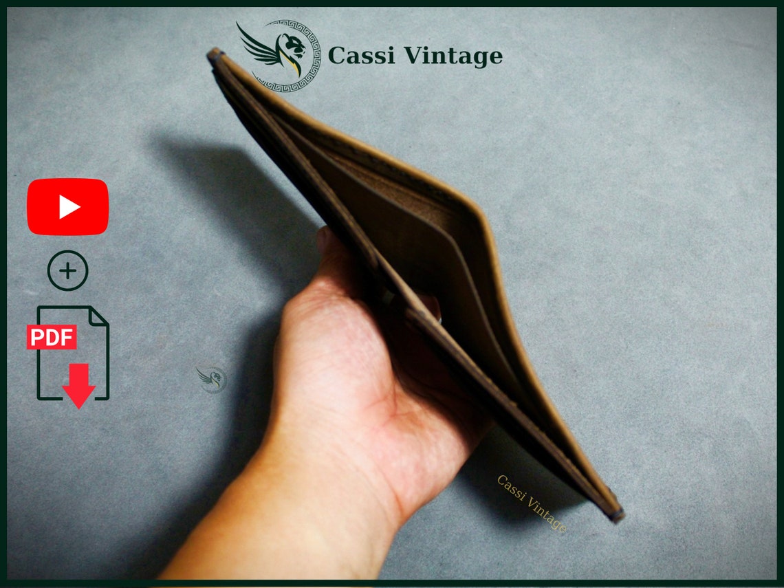 Leather Bifold Wallet Pattern PDF Leather DIY PDF Download - Etsy