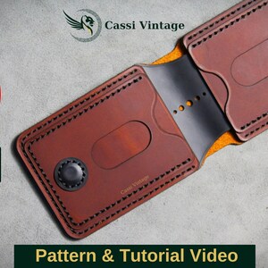 Modern Card Wallet Pattern PDF, Leather DIY, PDF Download, Leather ...