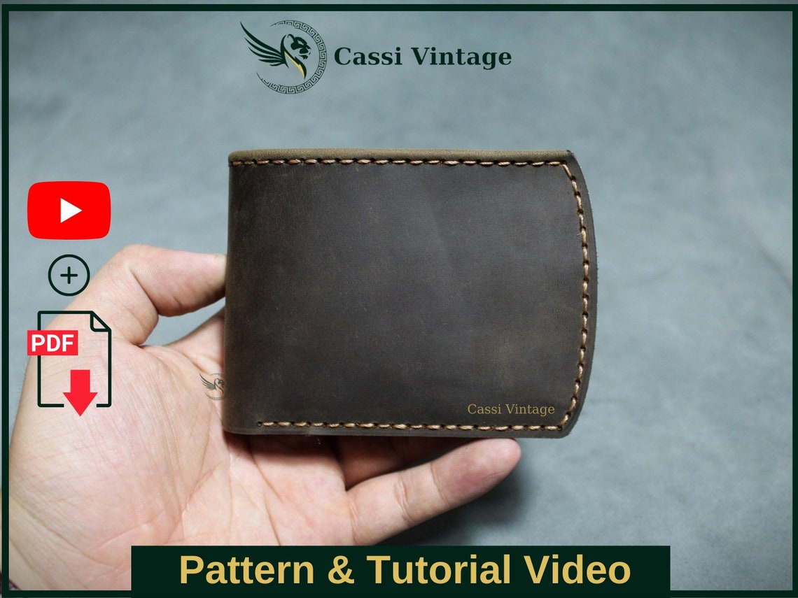 Leather Bifold Wallet Pattern PDF Leather DIY PDF Download - Etsy