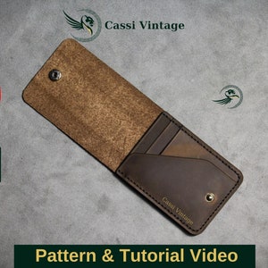 Leather Card Wallet Pattern PDF, Leather DIY, PDF Download, Leather ...