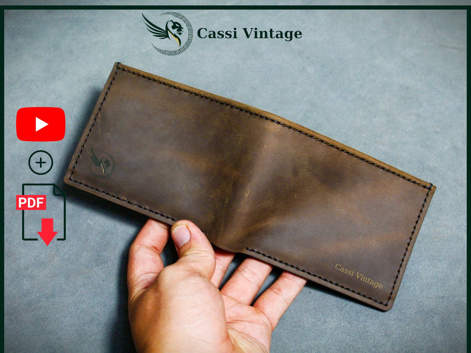 Leather Bifold Wallet Pattern PDF Leather DIY PDF Download - Etsy