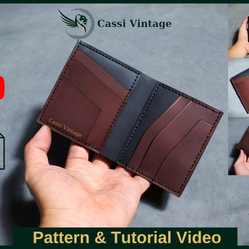 Leather Bifold Wallet Pattern PDF Leather DIY PDF Download - Etsy