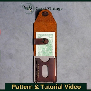 Leather Card Wallet Pattern PDF, Leather DIY, PDF Download, Leather ...