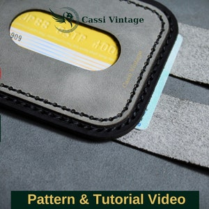 Modern Card Wallet Pattern PDF, Leather DIY, PDF Download, Leather ...