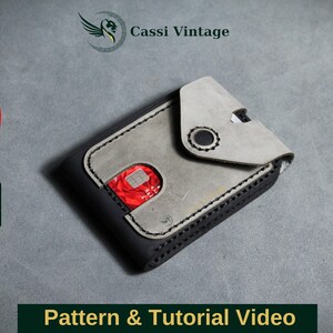 Modern Card Wallet Pattern PDF, Leather DIY, PDF Download, Leather ...