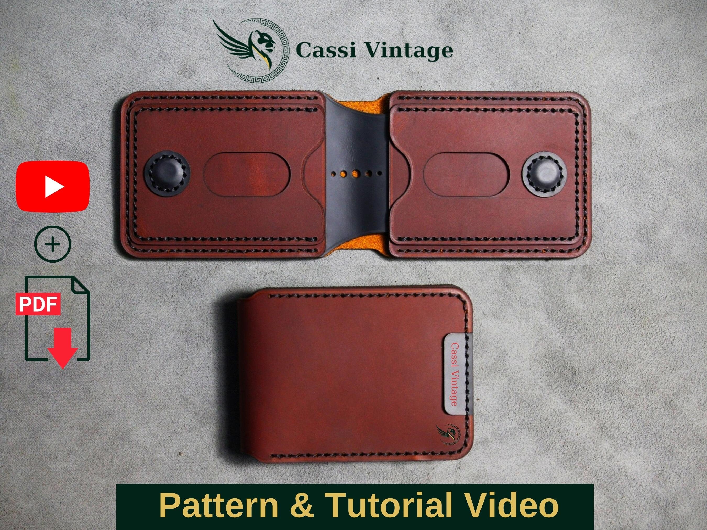 Set of 7 Leather Wallet Patterns Minimal Wallet Pattern - Etsy