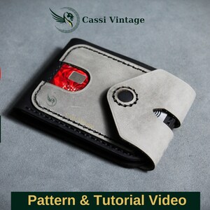Modern Card Wallet Pattern PDF, Leather DIY, PDF Download, Leather ...