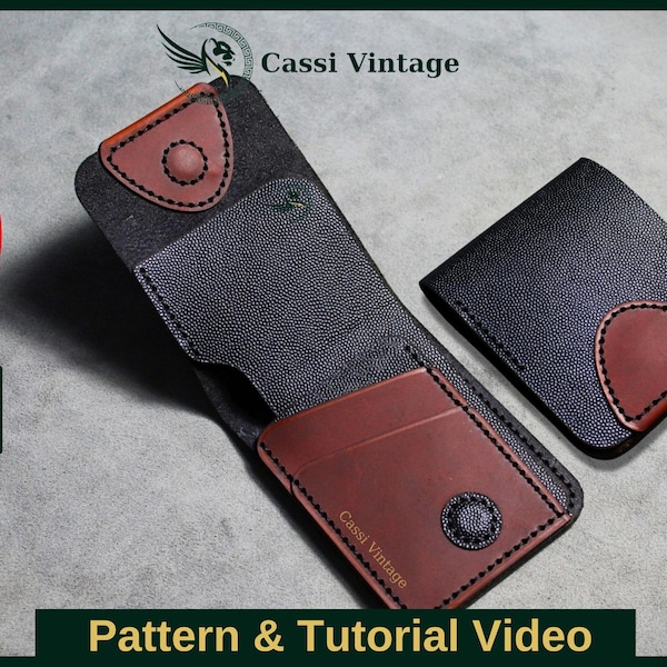 Leather Card Wallet Pattern - Etsy