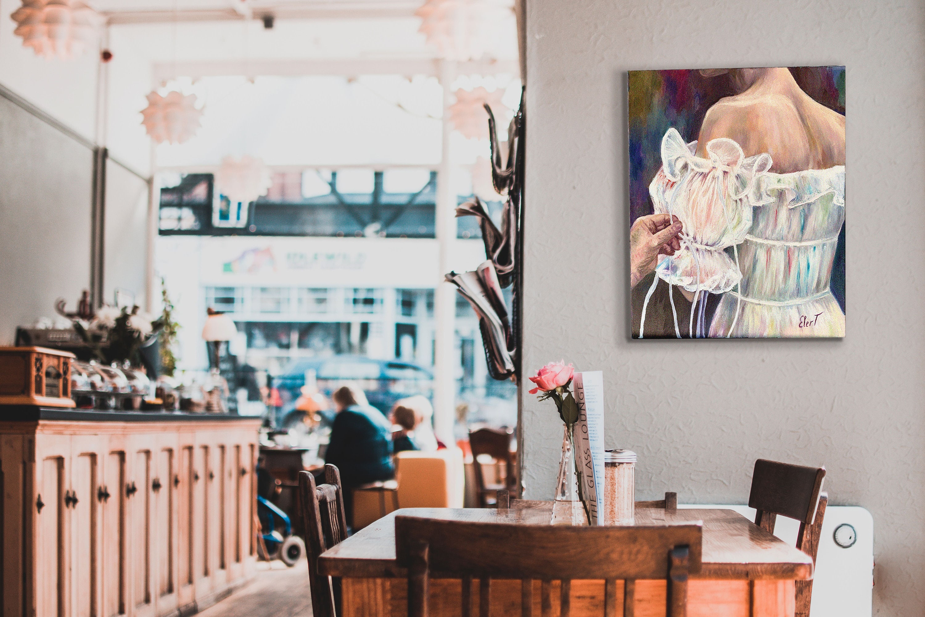 Instant Digital Download Printable Artwork Gentle Lady Stylish White ...