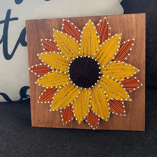 Sunflower String Art - Etsy