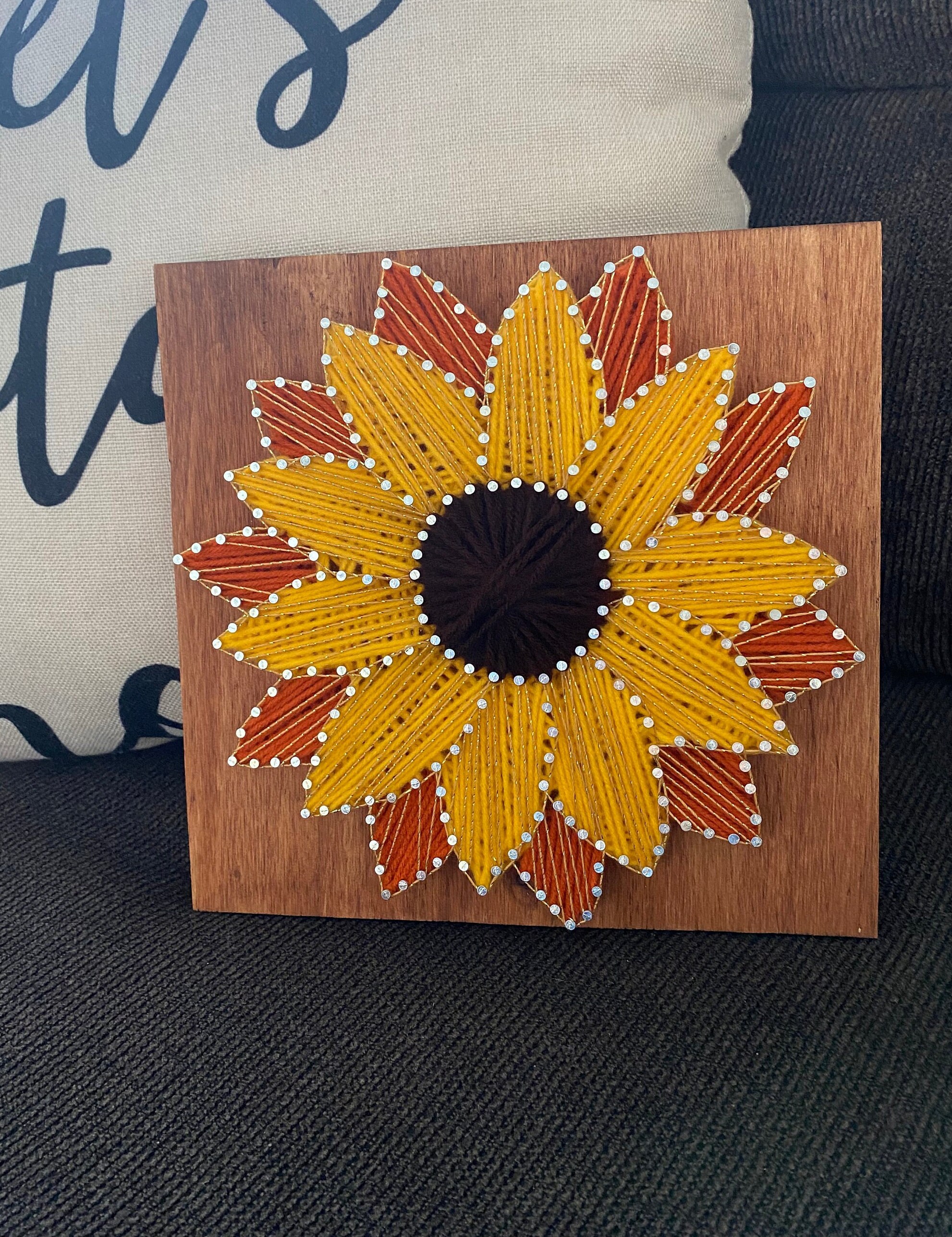 Sunflower String Art - Etsy
