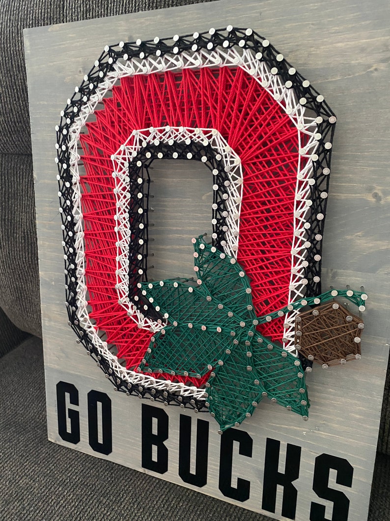 Ohio State University String Art - Go Bucks - Etsy