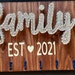 PERSONALIZED Family String Art Picture Board Sign - Etsy