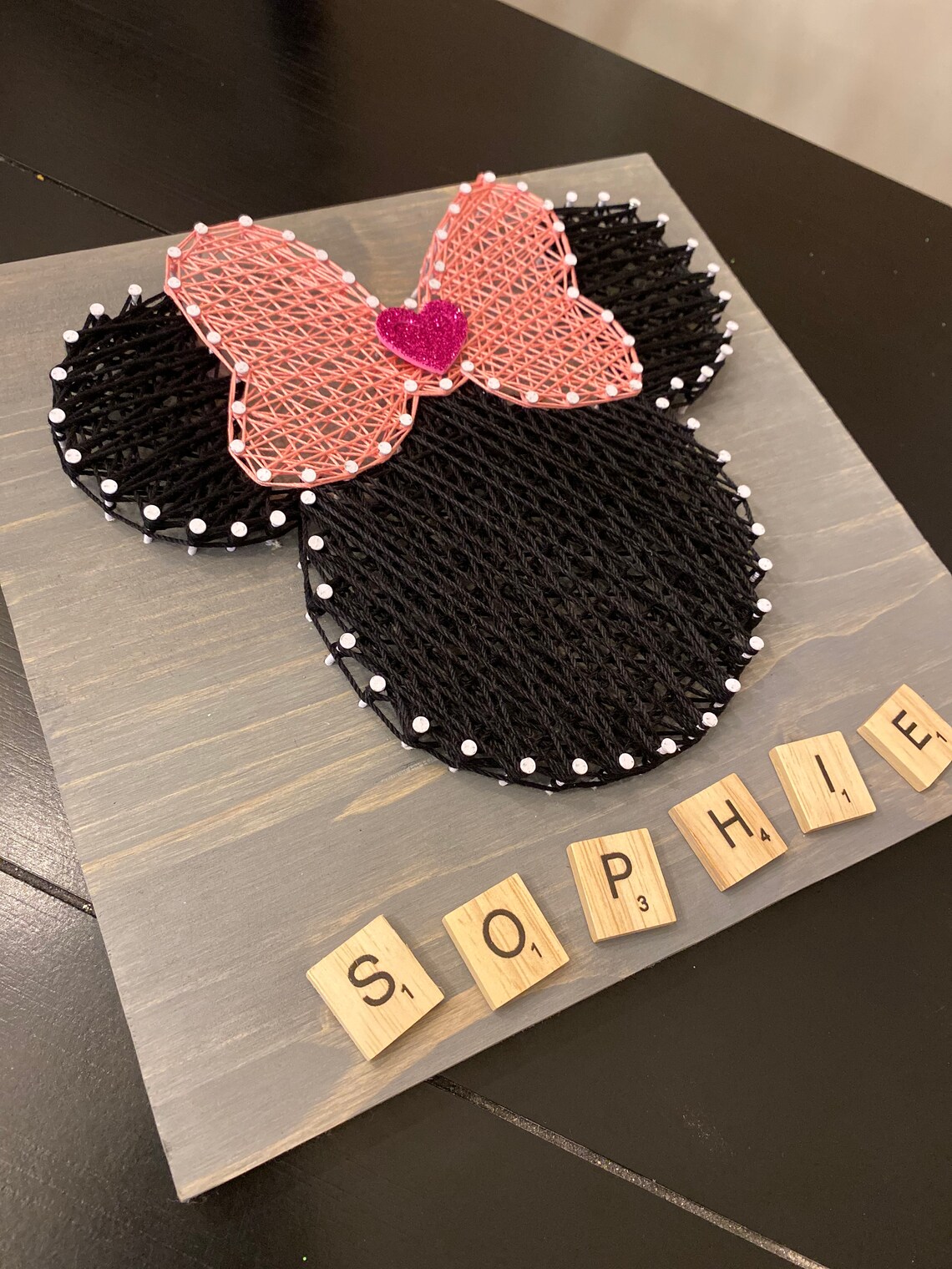 Personalized Minnie Mouse String Art - Etsy