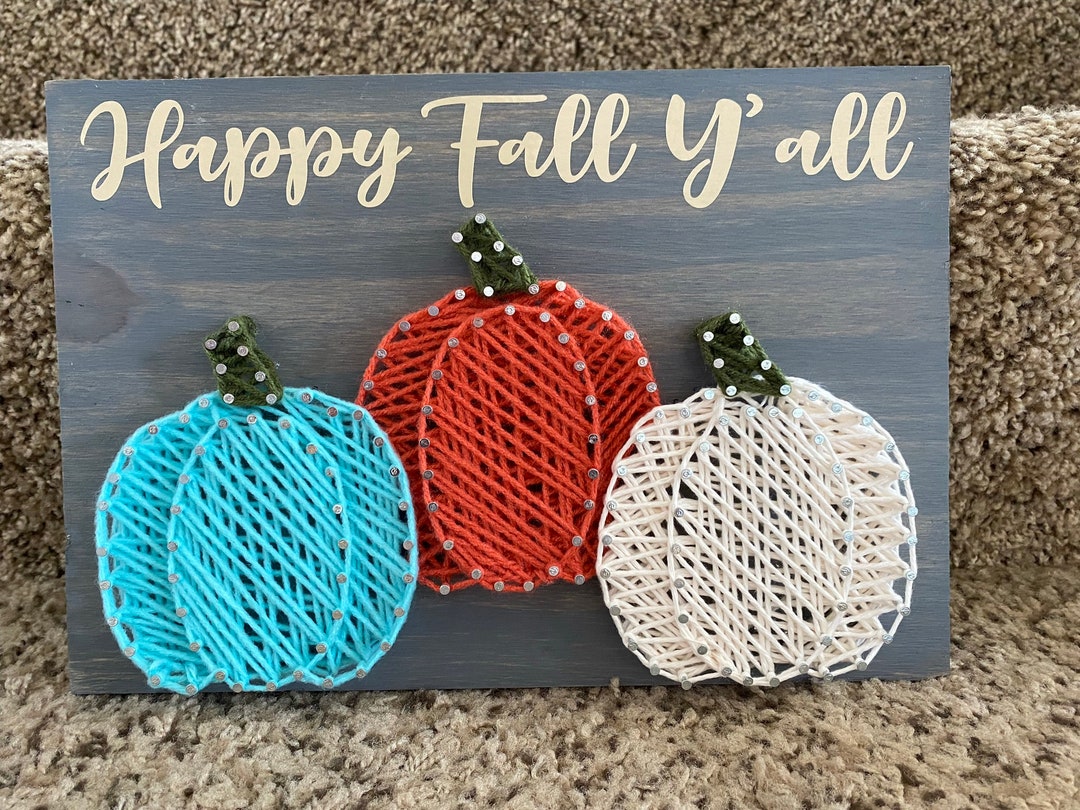 Pumpkin String Art, Fall Pumpkins, Pumpkin Sign - Etsy