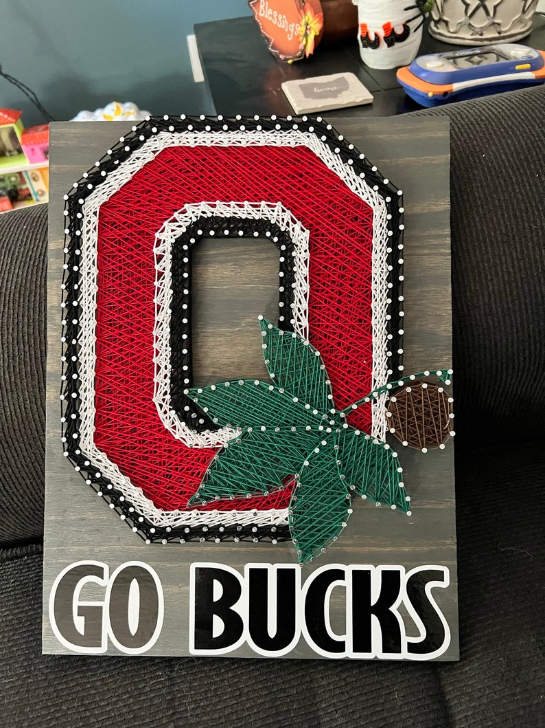 Ohio State University String Art - Go Bucks - Etsy