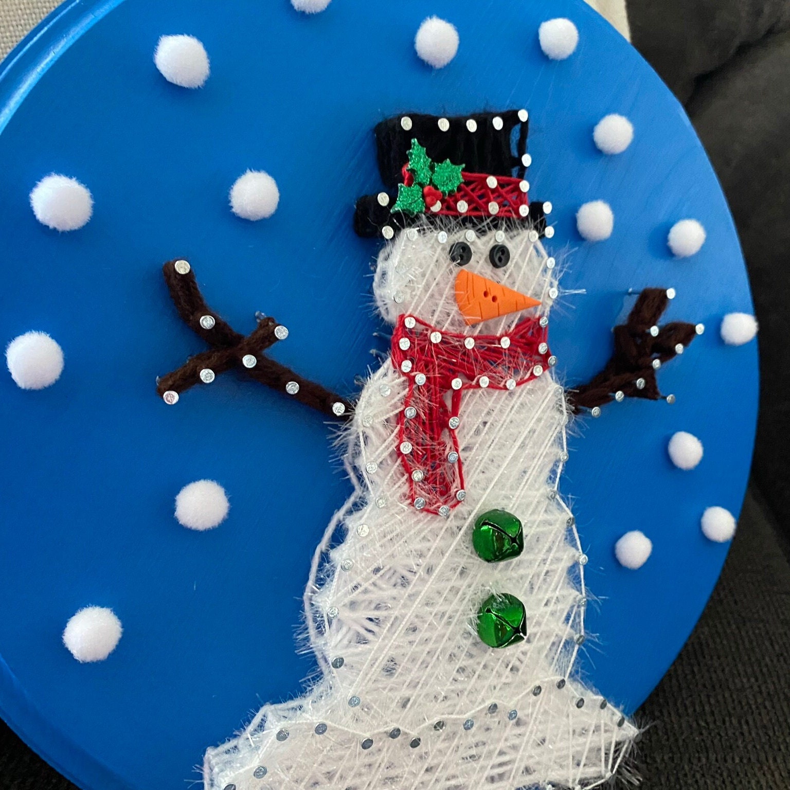 Snowman String Art Board - Etsy