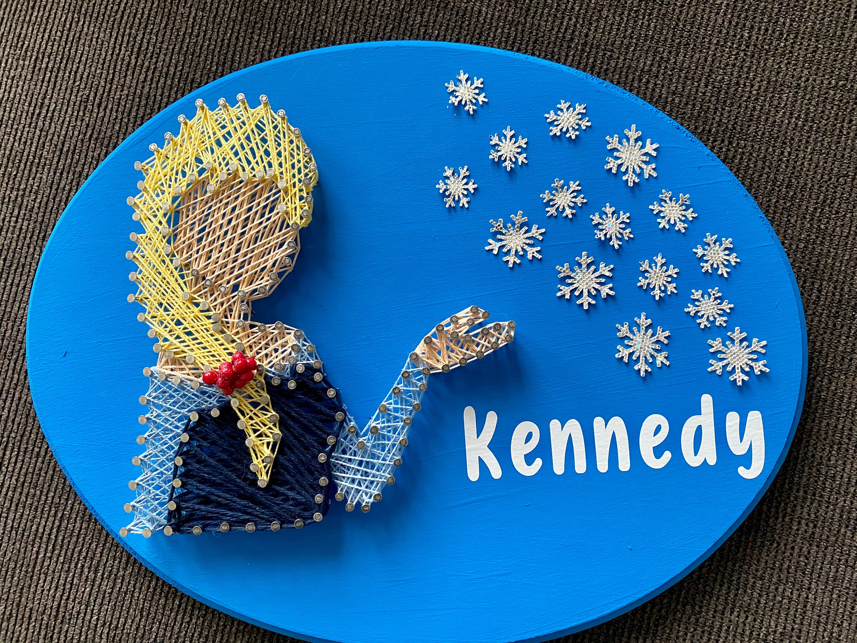 Personalized Frozen "elsa" String Art - Etsy
