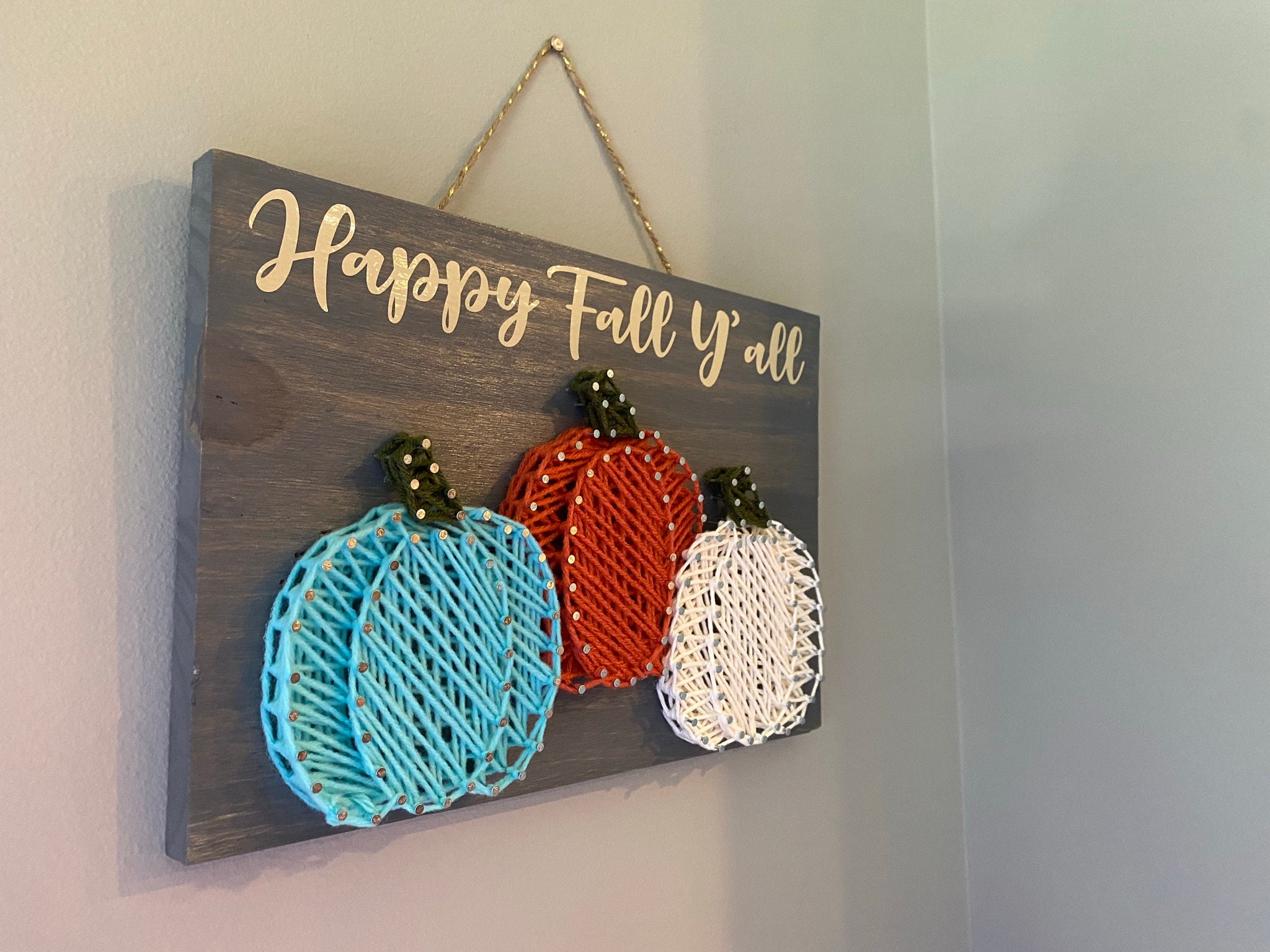 Pumpkin String Art, Fall Pumpkins, Pumpkin Sign - Etsy
