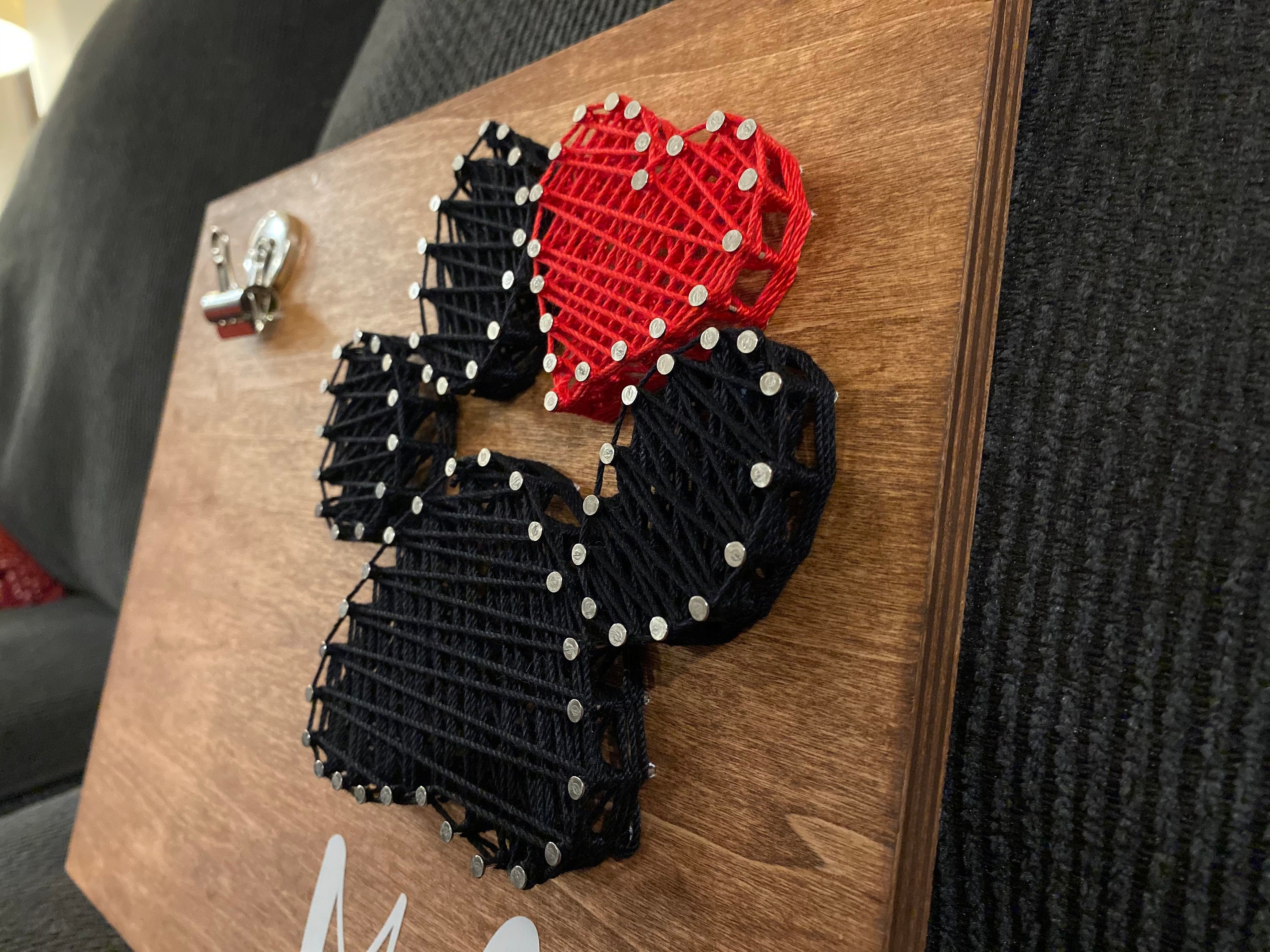 Personalized Dog Paw Print String Art Board With Picture Display - Etsy