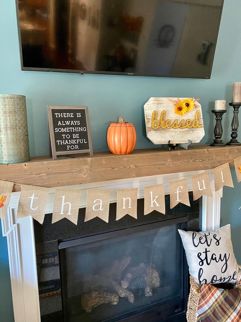 Blessed Sign String Art With Fall Faux Flowers - Etsy
