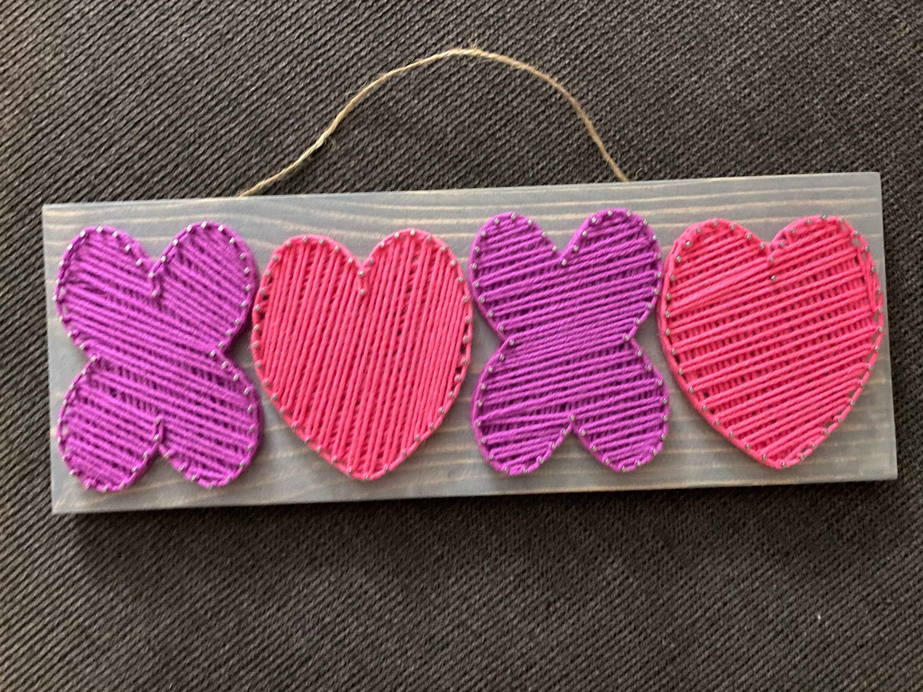 XOXO String Art Heart Sign - Etsy