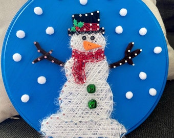 Snowman String Art - Etsy