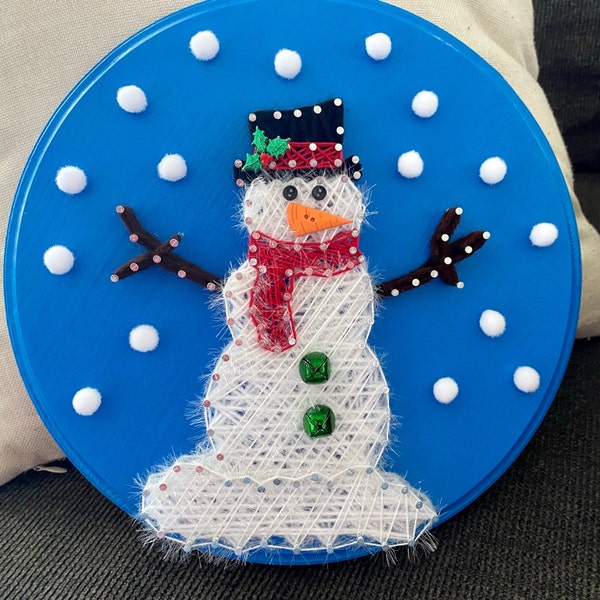 Snowman String Art - Etsy