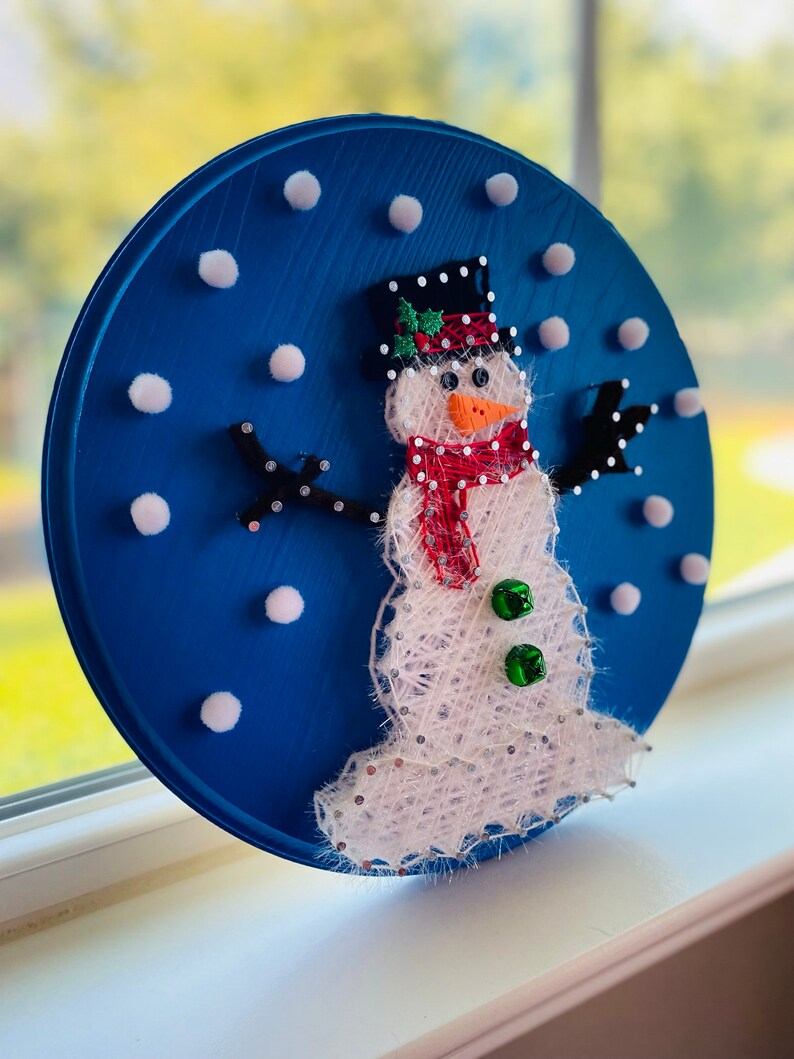 Snowman String Art Board - Etsy