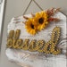 Blessed Sign String Art With Fall Faux Flowers - Etsy