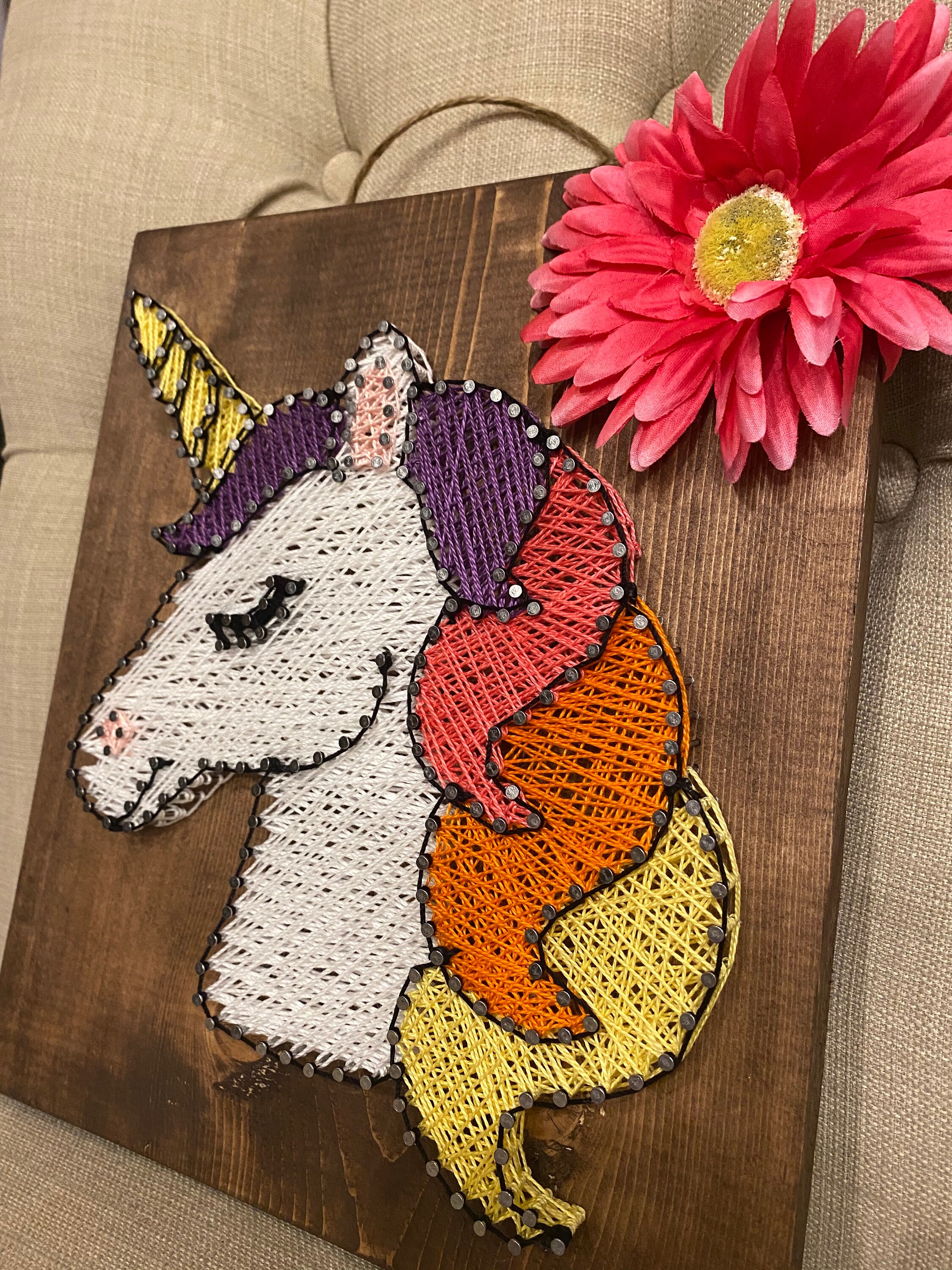 Unicorn String Art - Etsy