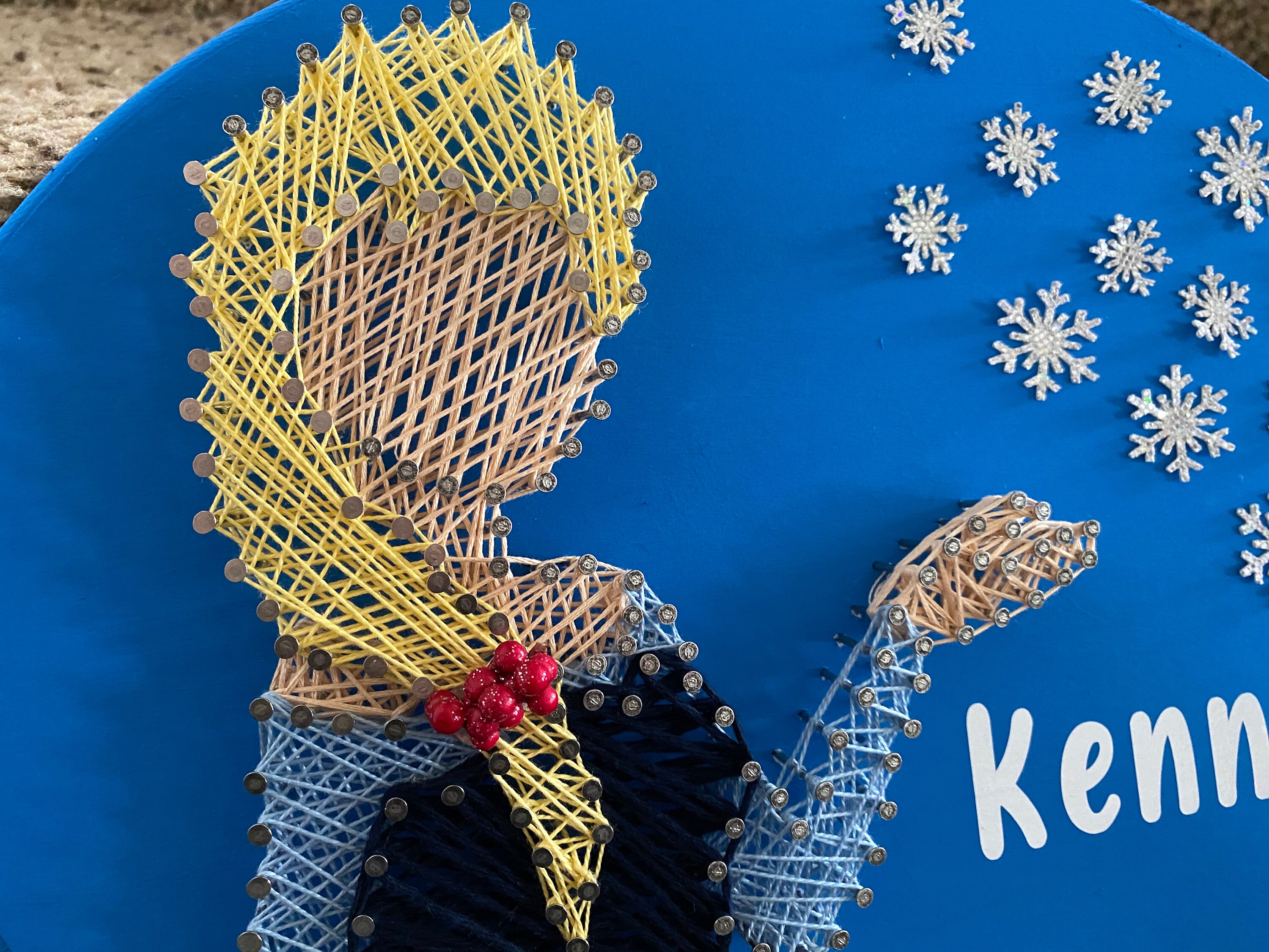 Personalized Frozen "elsa" String Art - Etsy