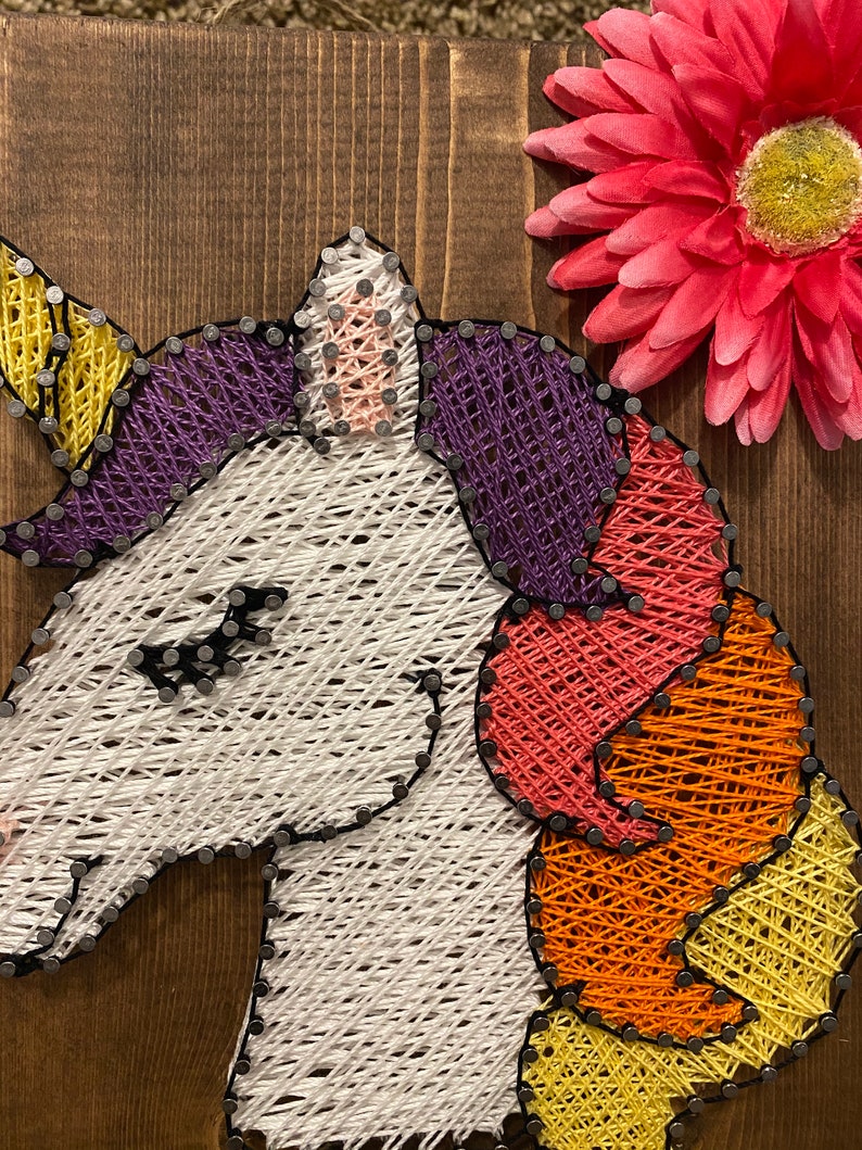 Unicorn String Art - Etsy
