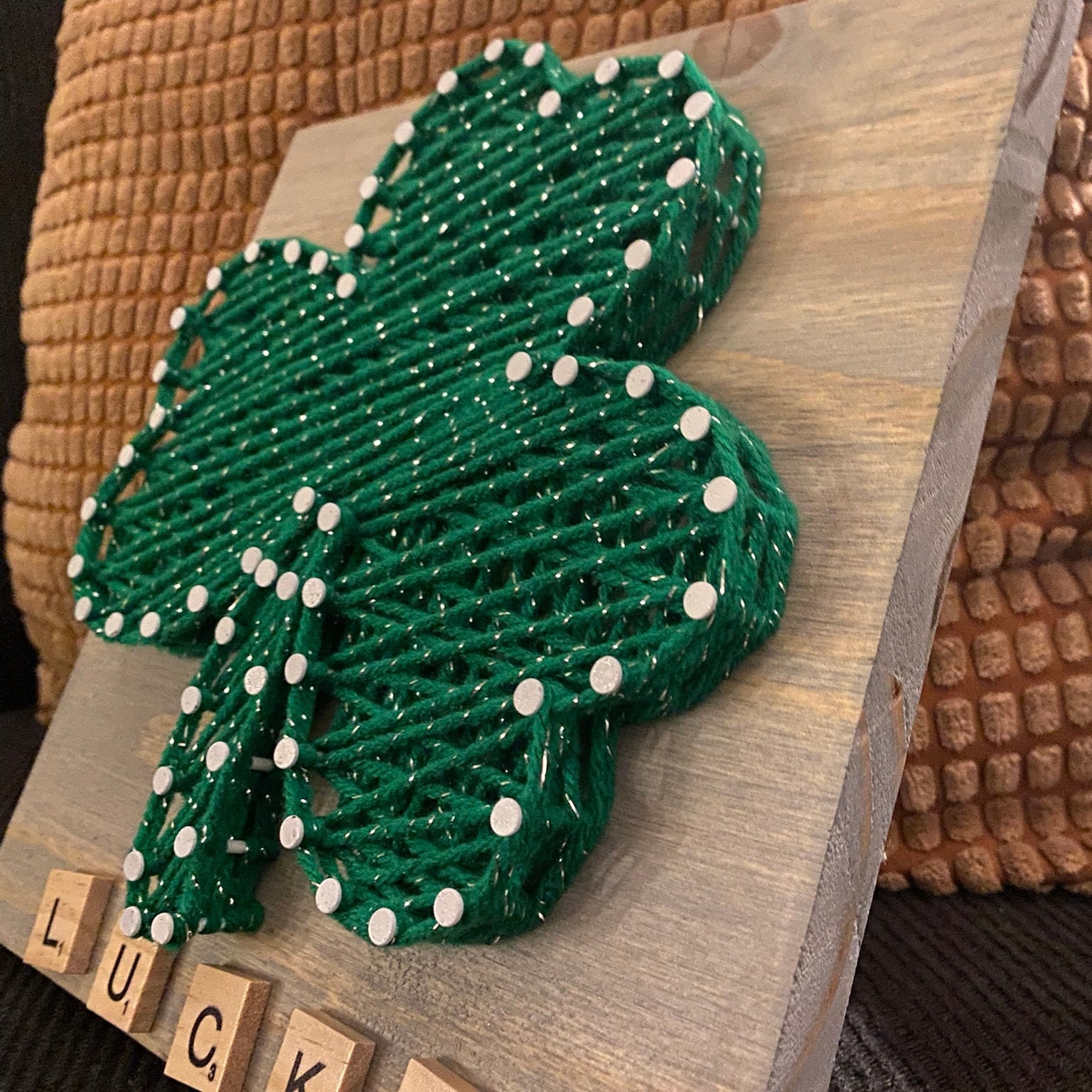 Shamrock "lucky" String Art - Etsy
