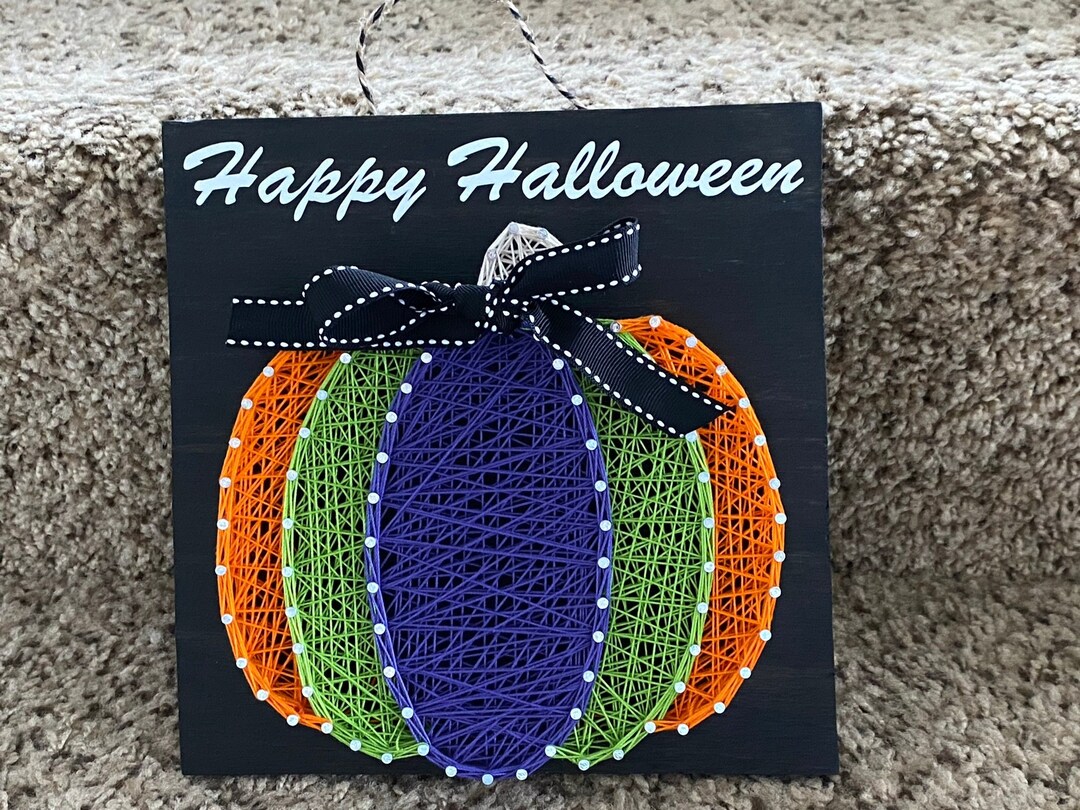 Happy Halloween String Art Pumpkin - Etsy