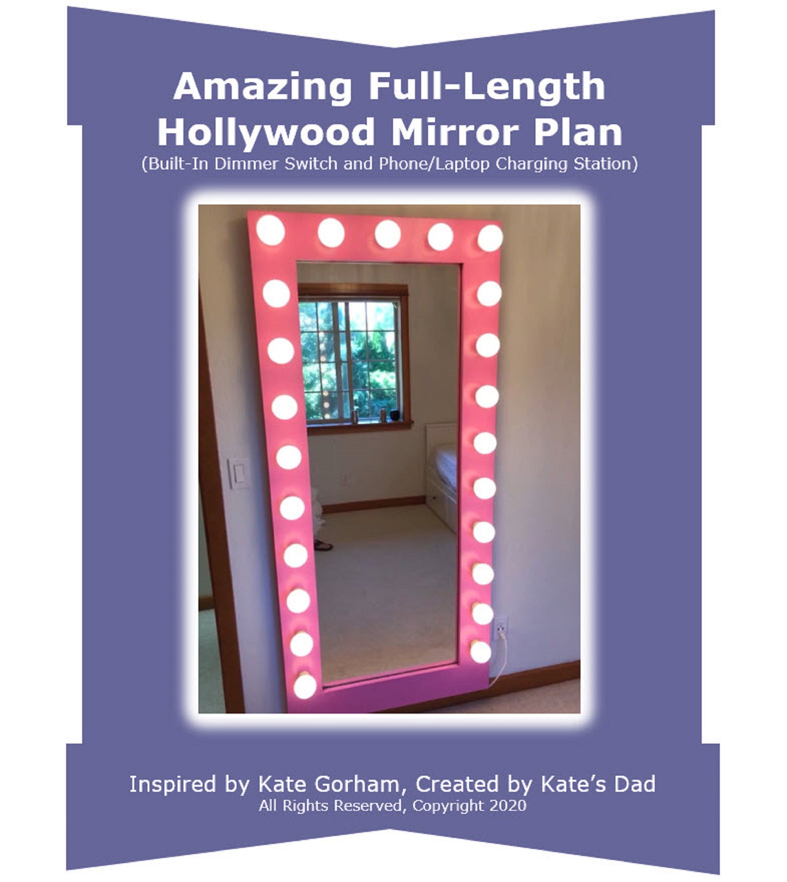 Amazing Full-length Hollywood Mirror (plan Only) - Etsy