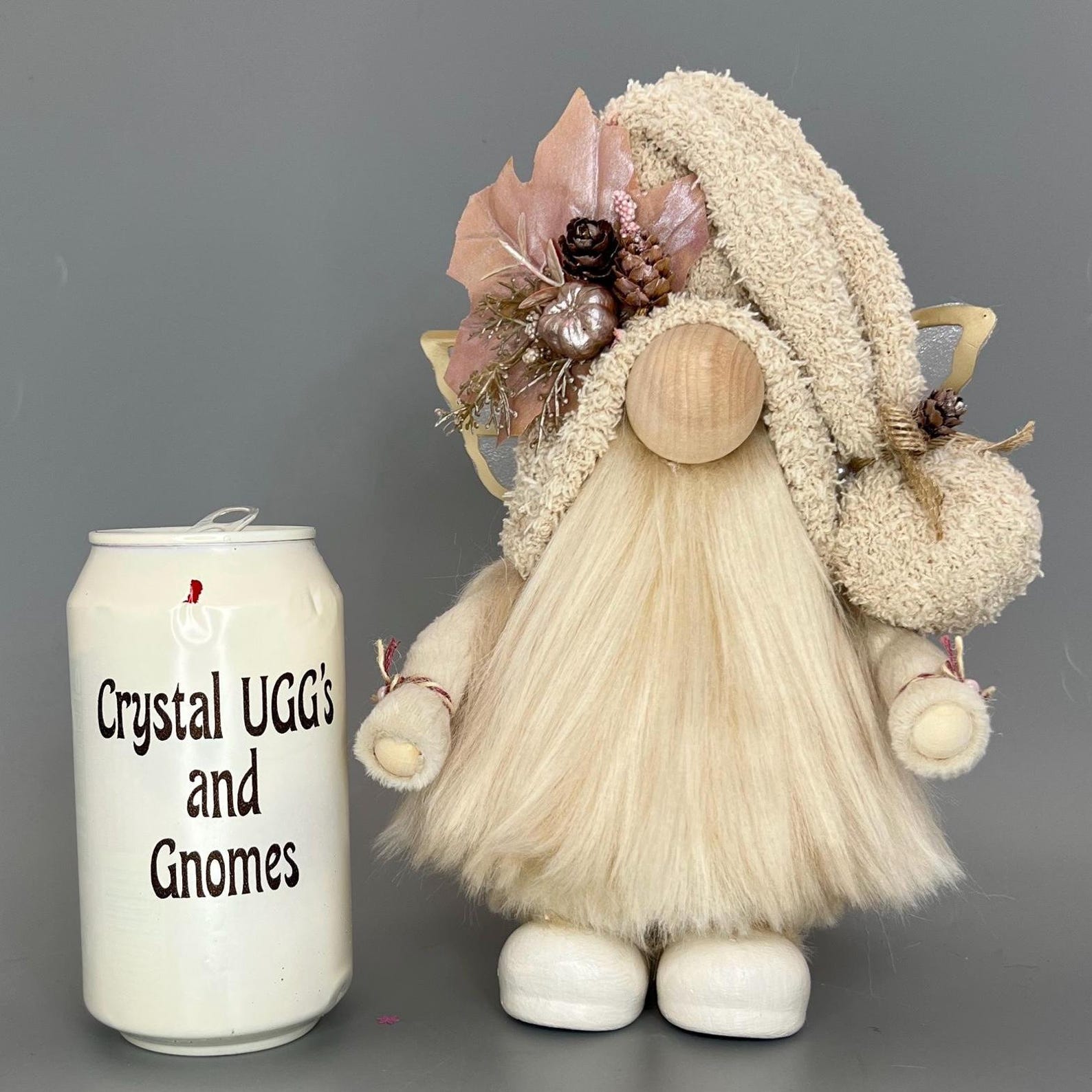 FAIRY Forest Gnome With Hand Poured/hand Painted Ceramic Boots~handmade ...