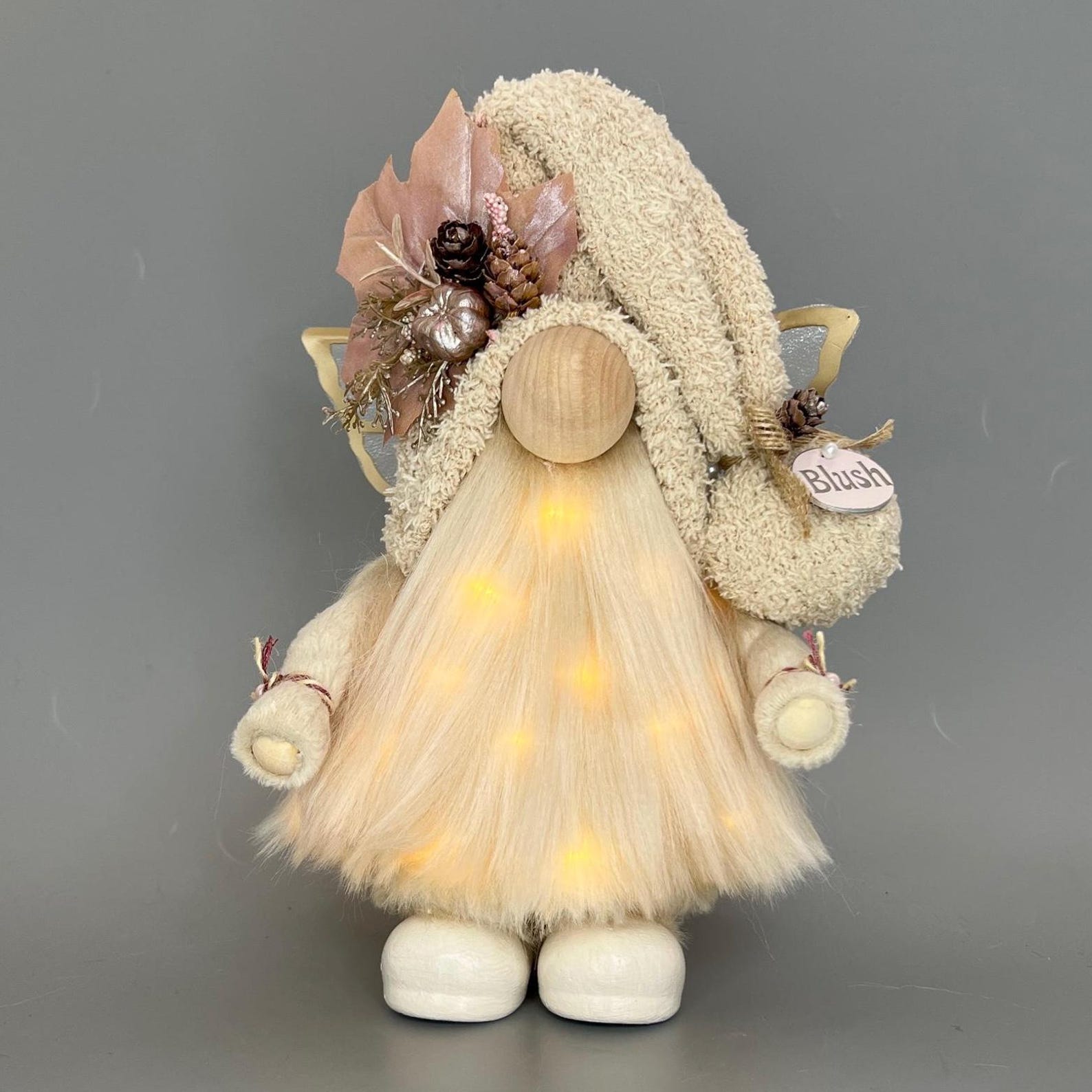 FAIRY Forest Gnome With Hand Poured/hand Painted Ceramic Boots~handmade ...