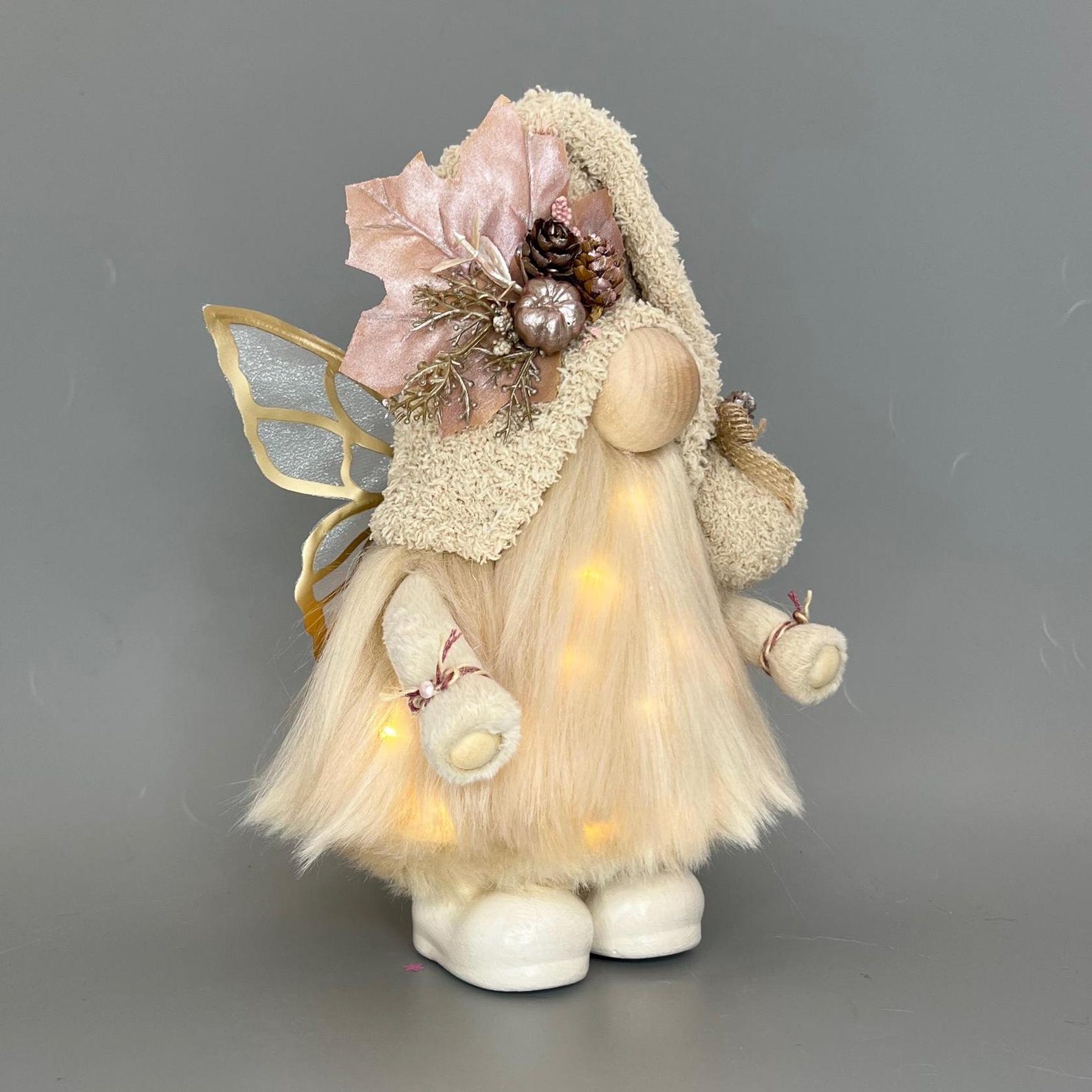 FAIRY Forest Gnome With Hand Poured/hand Painted Ceramic Boots~handmade ...